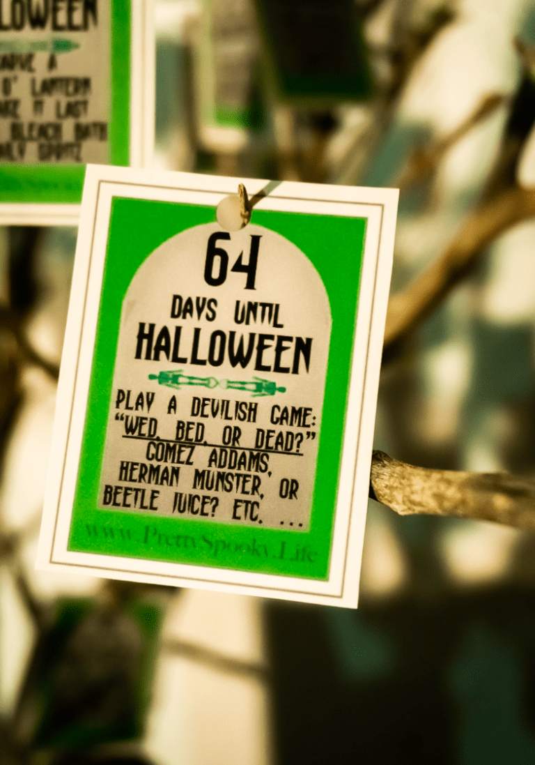 100 Days ‘Til Halloween Countdown Activity Cards